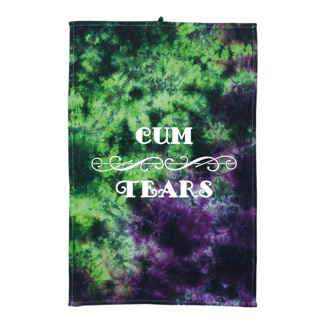 Cum Rag Tie Dye Cum Towel: Cum & Tears Rag, Valentine's Day Gift, Dirty ...