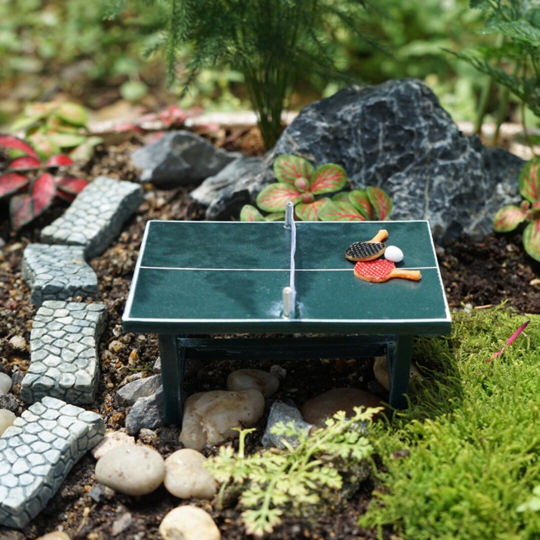 Set 4pcs Miniature Small Table Tennis Ping-pong Sports Fairy - Etsy