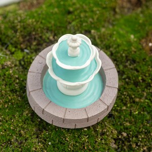 Miniature Small Fountain Figure Fairy Garden Supplies Terrarium ...