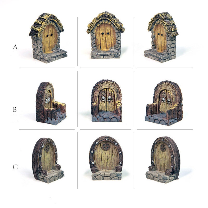 Miniatue Fairy Tiny Circular Arch Door Figurines Fairy Garden | Etsy