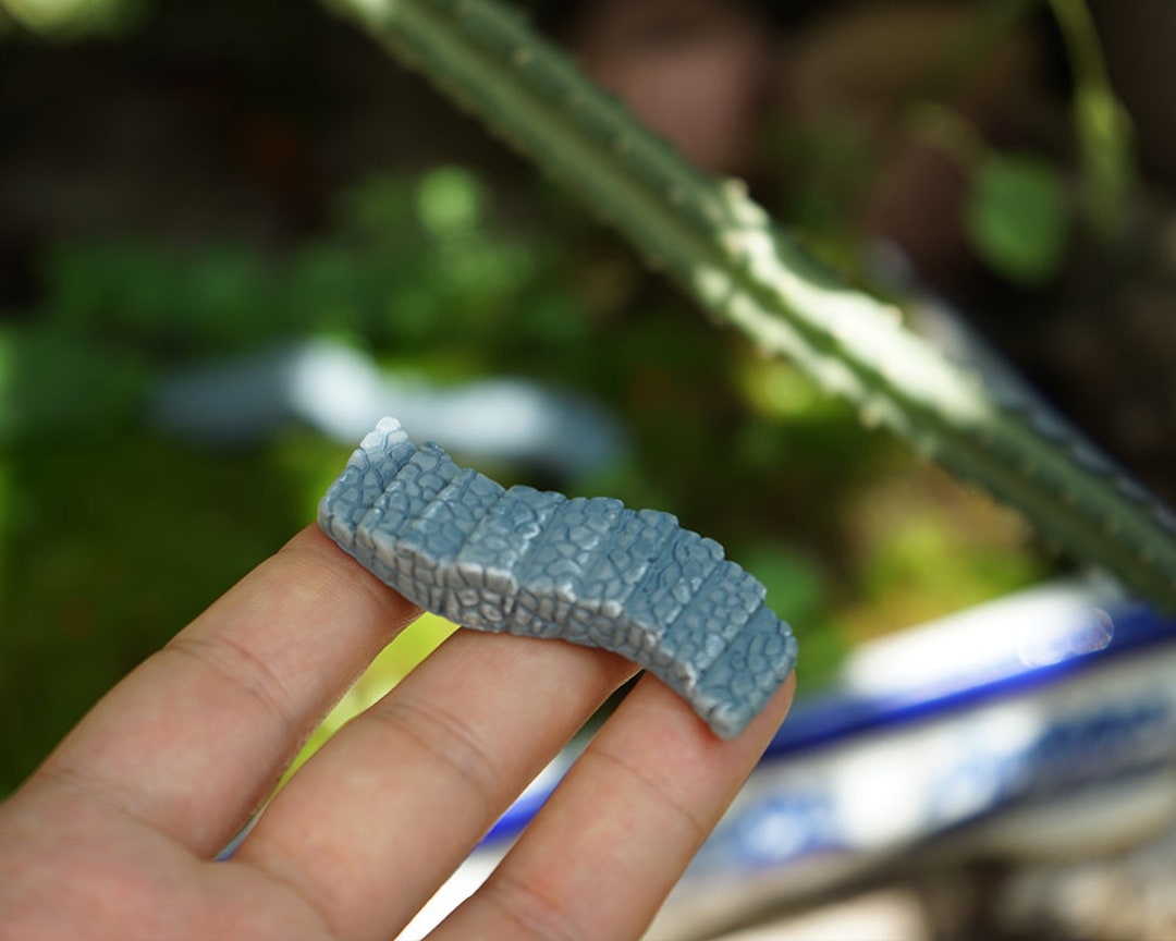 2pcs Miniature Tiny Grey Steps , Fairy Garden Supplies Succulent ...