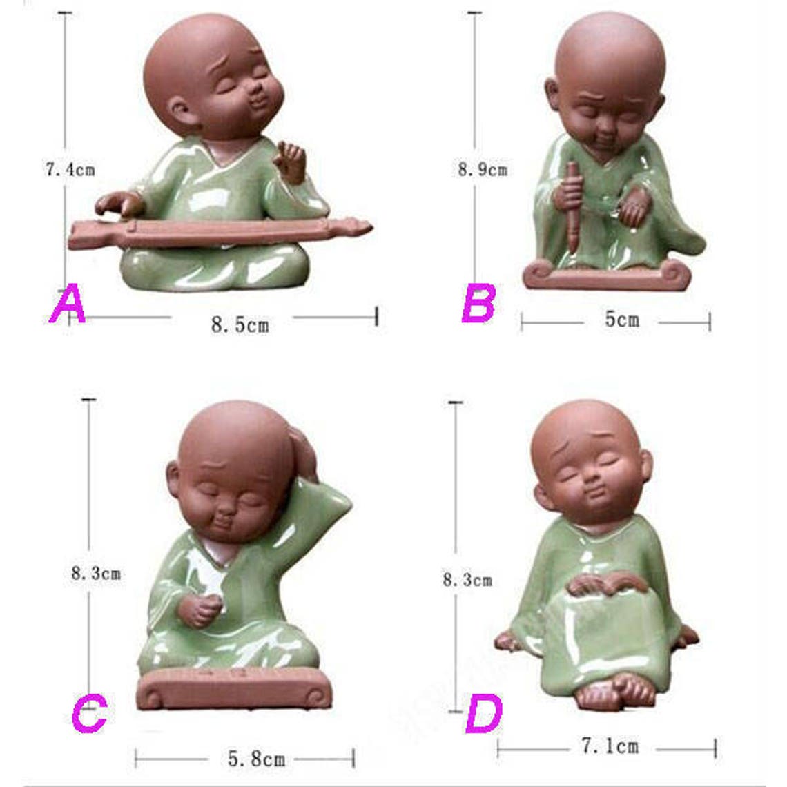 Fairy Garden Miniature Ceramic Small Buddha Play Chess Mini - Etsy