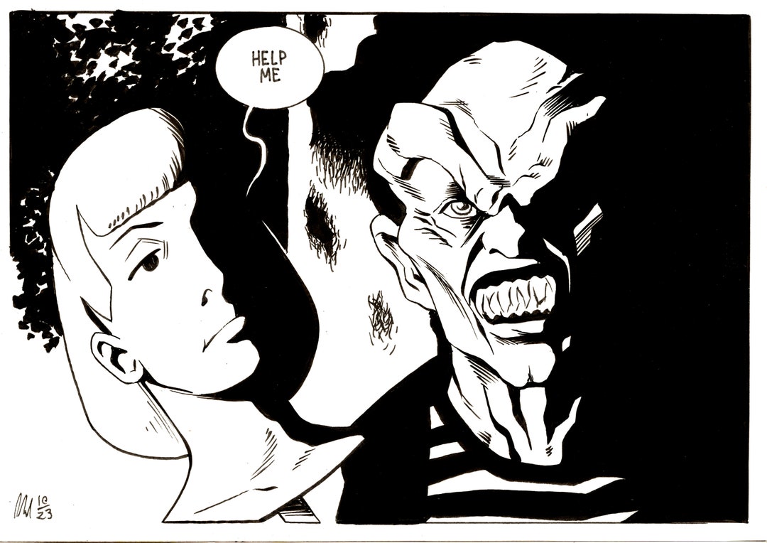 Goosebumps - the Haunted Mask - Original Ink Illustration - Etsy