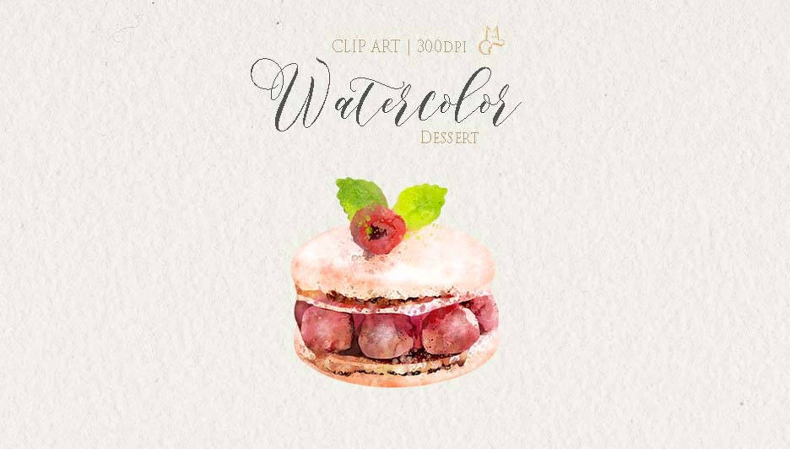 Raspberry Macaron Clipart, Digital Macaron Art, Dessert Clipart, Sweets ...