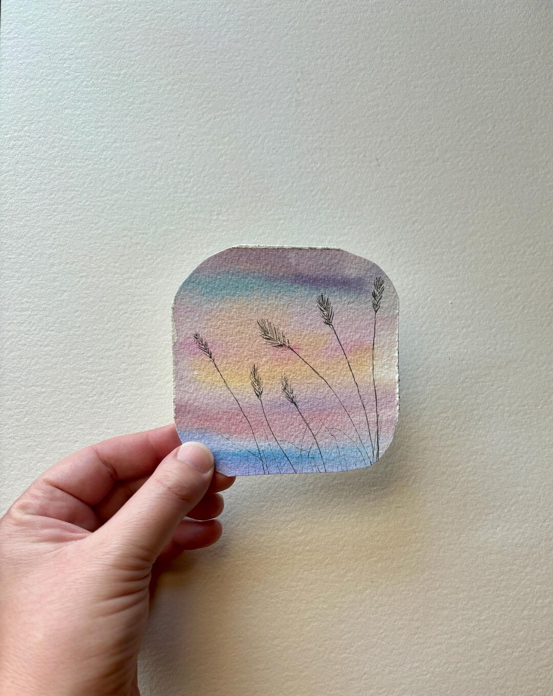 Mini Watercolor Painting - Etsy