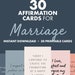 Successful Marriage Affirmations, Positive Affirmations for Brides ...