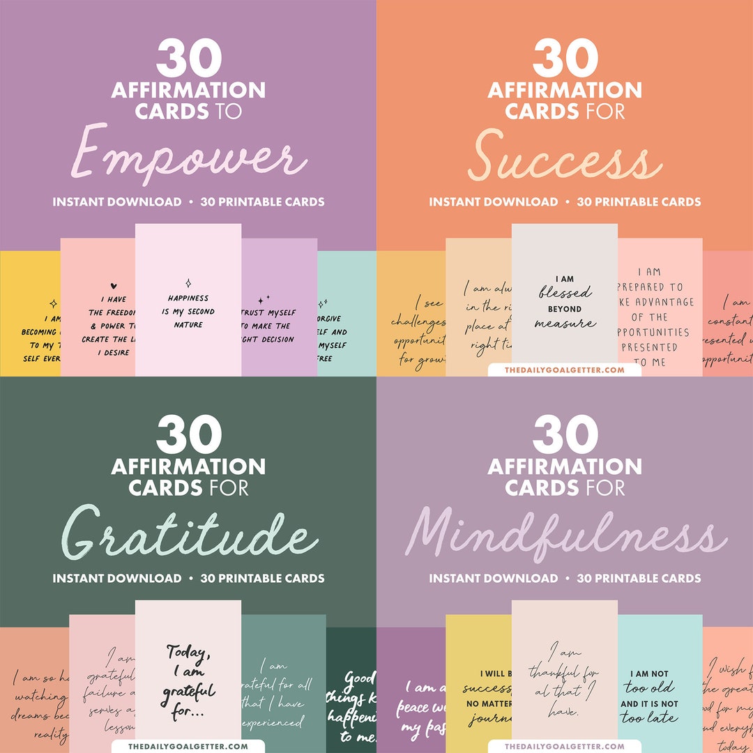 CONVERGE BUNDLE: Empower, Success, Gratitude and Mindfulness Printable ...