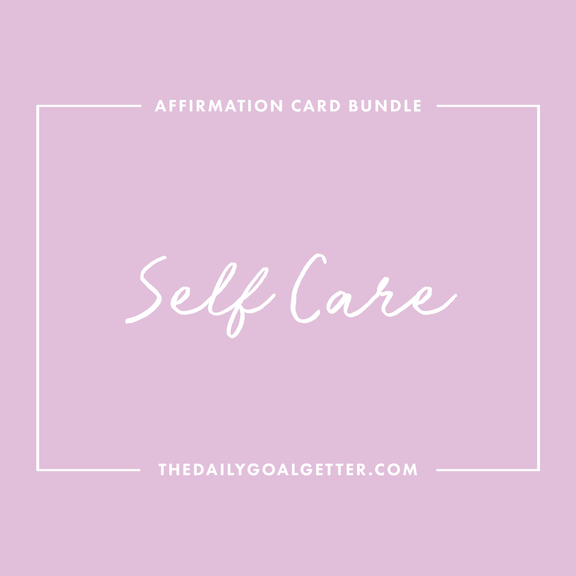 SELF CARE BUNDLE: Affirmation cards for Self Love Confidence | Etsy