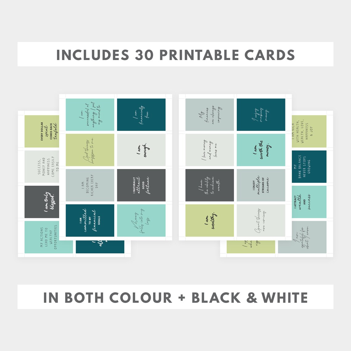 I Am Affirmation Cards Daily Affirmations Positive | Etsy