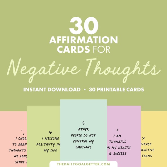 Remove Negativity Cleansing Cards Release Negative Energy | Etsy