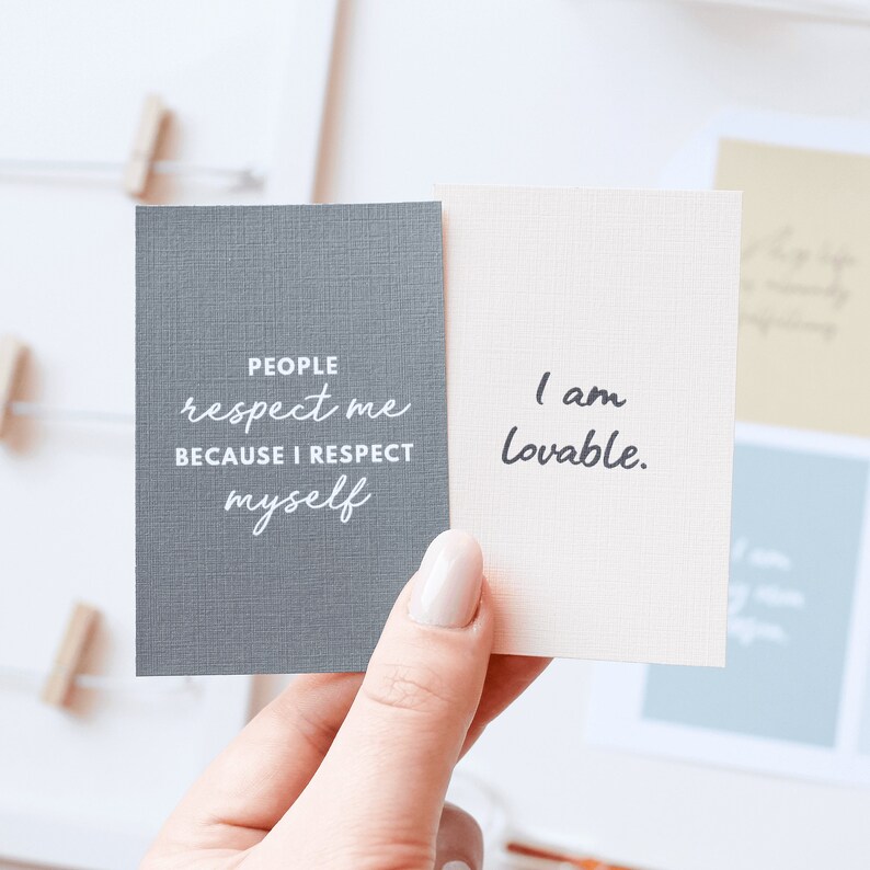 Positive Affirmations for Singles, Dating Cards, Love Affirmation Cards ...