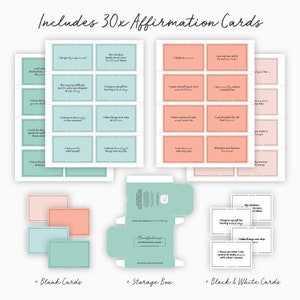 Daily Mindfulness Cards, Daily Affirmation Cards, Daily Self Love ...
