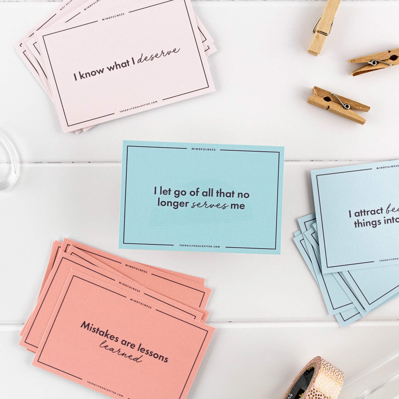 Daily Mindfulness Cards, Daily Affirmation Cards, Daily Self Love ...