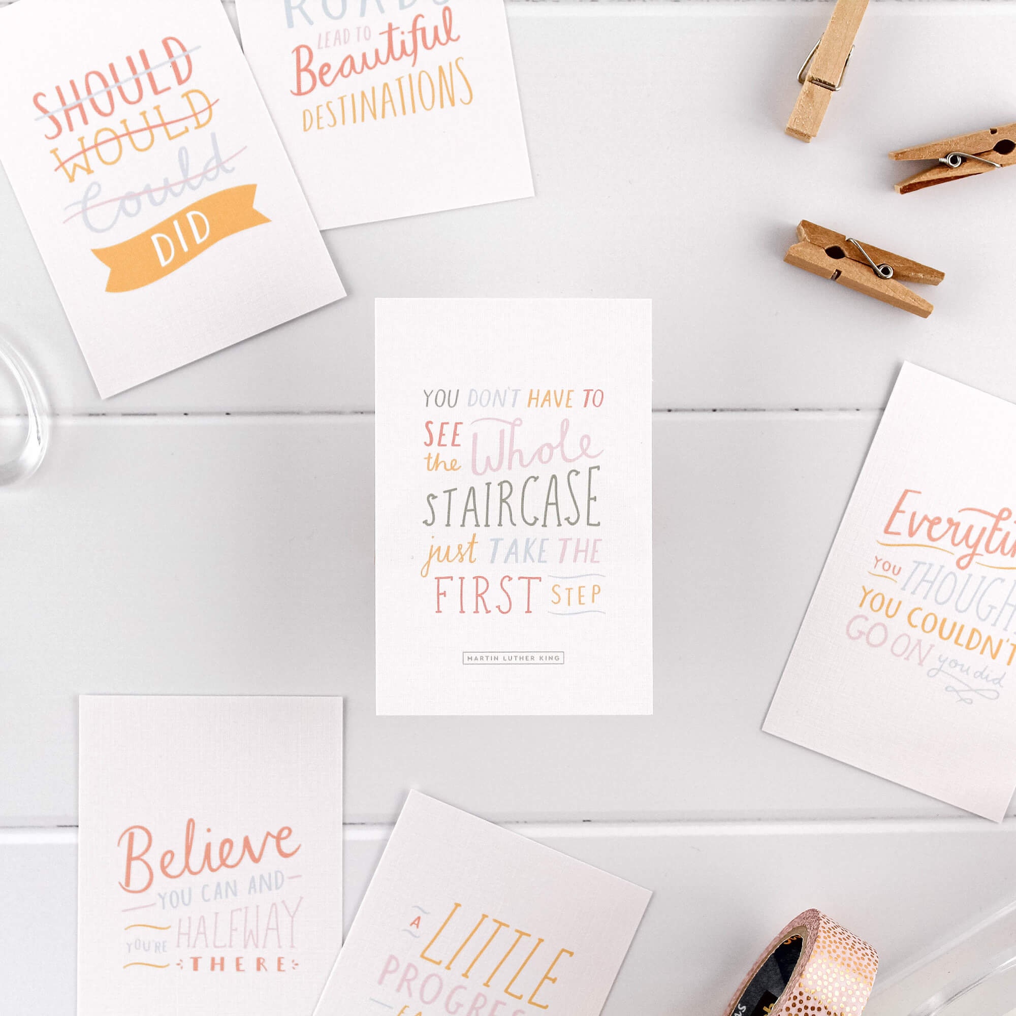 Motivational Quotes for Kids Motivational Card Set | Etsy