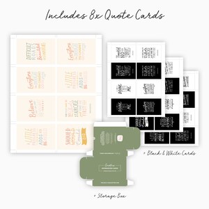 Printable Motivational Quote Cards: Vision Board Inspiration (digital ...