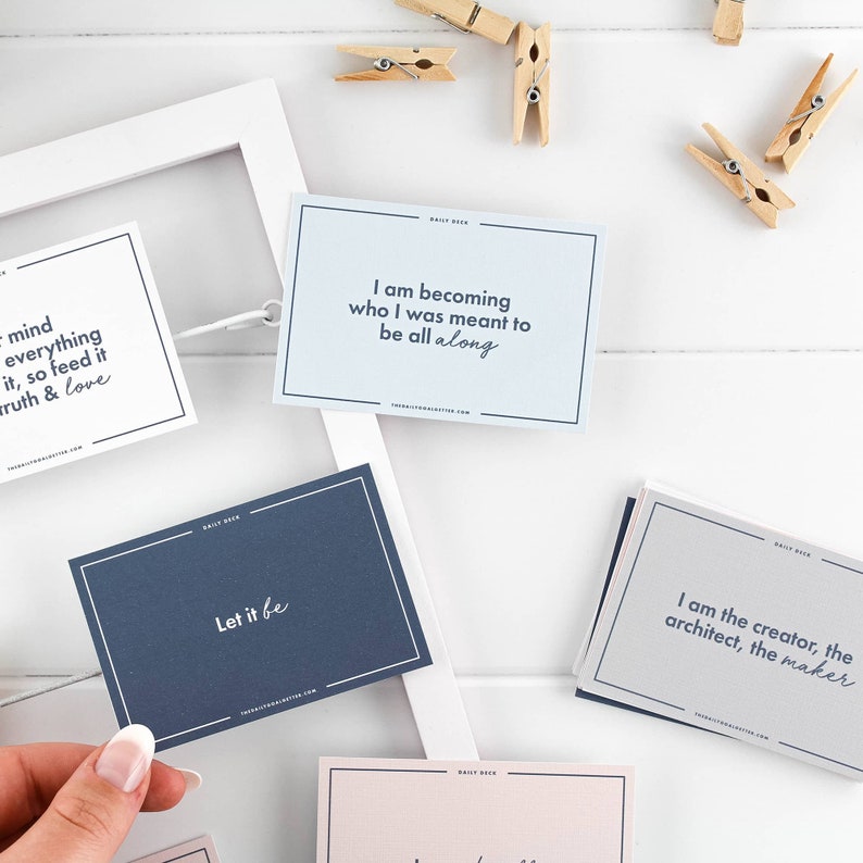 365 Daily Affirmation Cards: Printable Power Thought Deck (digital ...