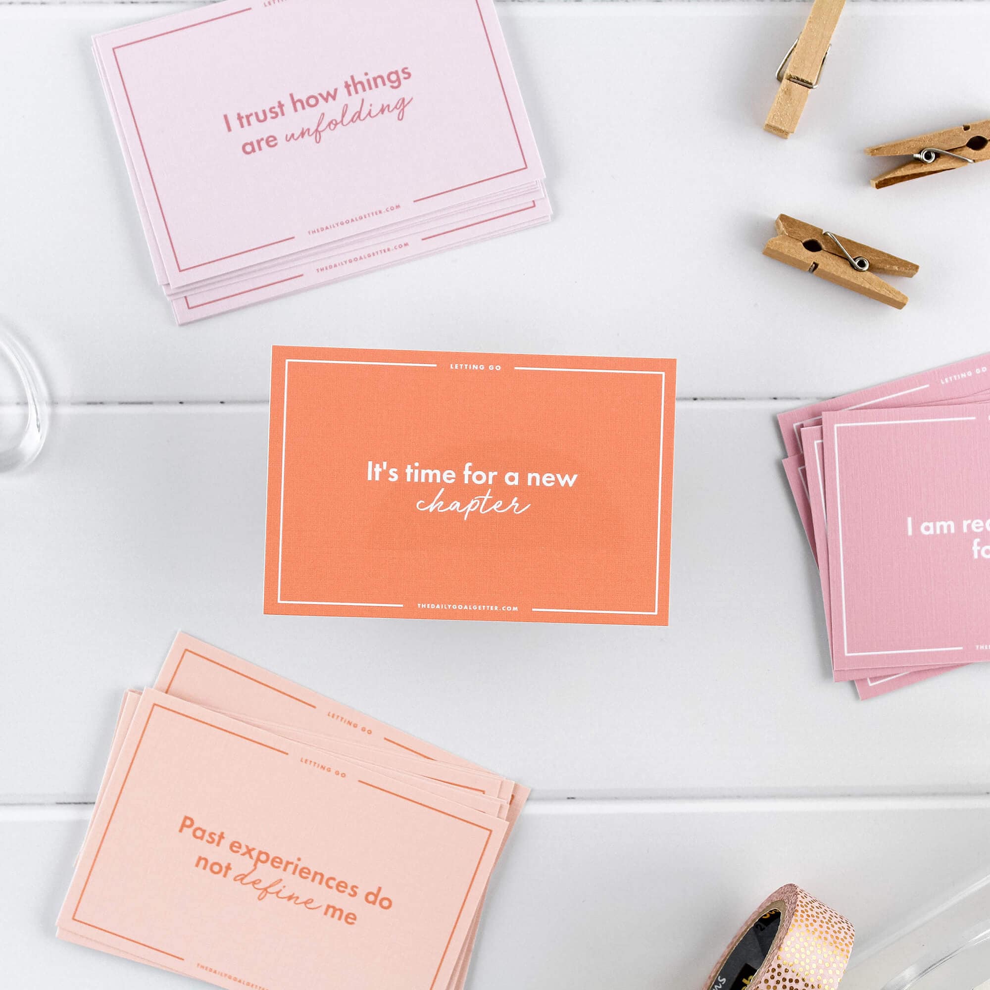 FRESH START BUNDLE: Affirmation Cards for Letting Go, New Beginnings ...