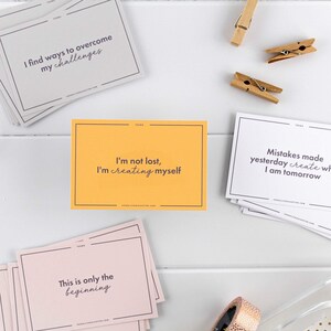 Positive Affirmation Cards for Teens: Printable Daily Quotes (digital ...