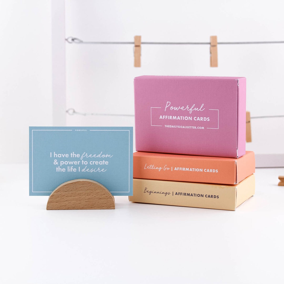 FRESH START BUNDLE: Affirmation Cards for Letting Go, New Beginnings ...