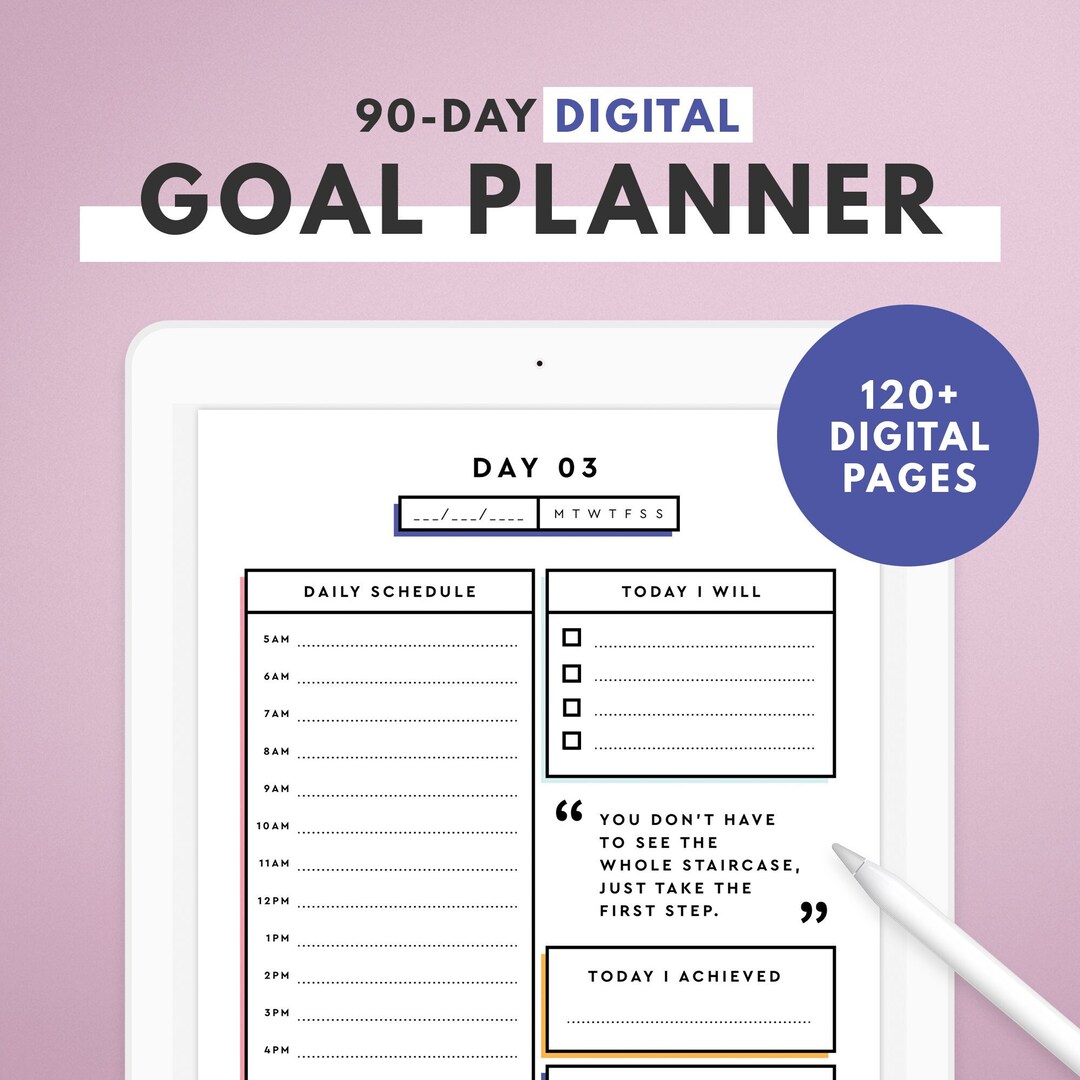 Digital Goal Planner 2025, Digital Planner Ipad, Digital Planner 2025 ...