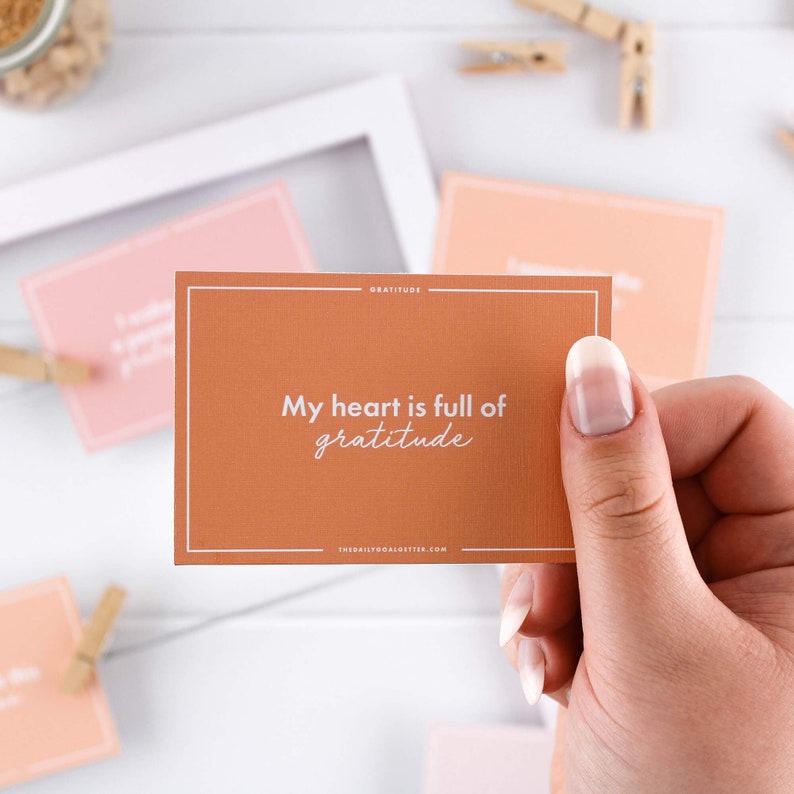 Gratitude Gifts Affirmation Card Set Gratitude Affirmations - Etsy