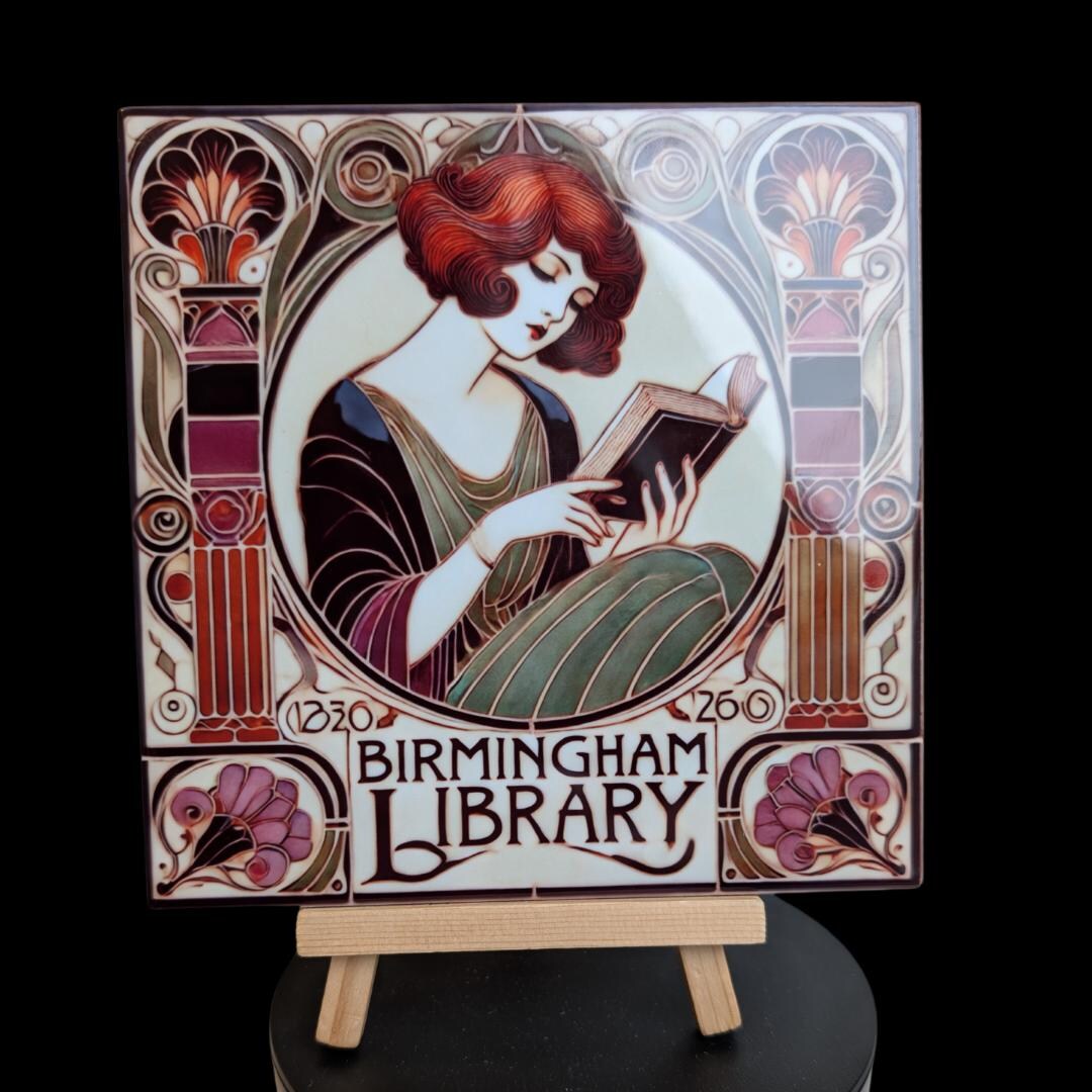 Birmingham Library Ceramic Tile - Etsy