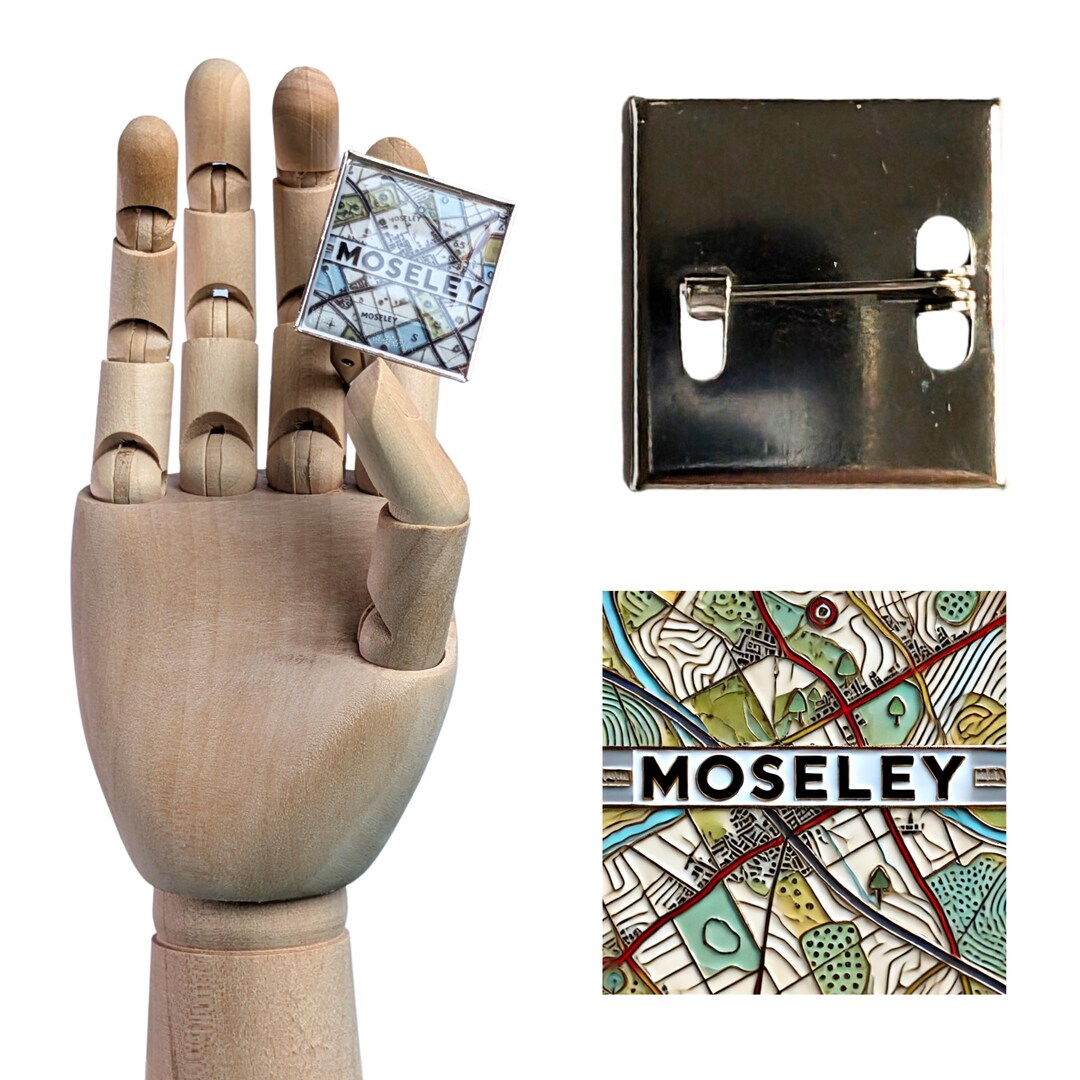 Moseley Map Pin Badge - Etsy