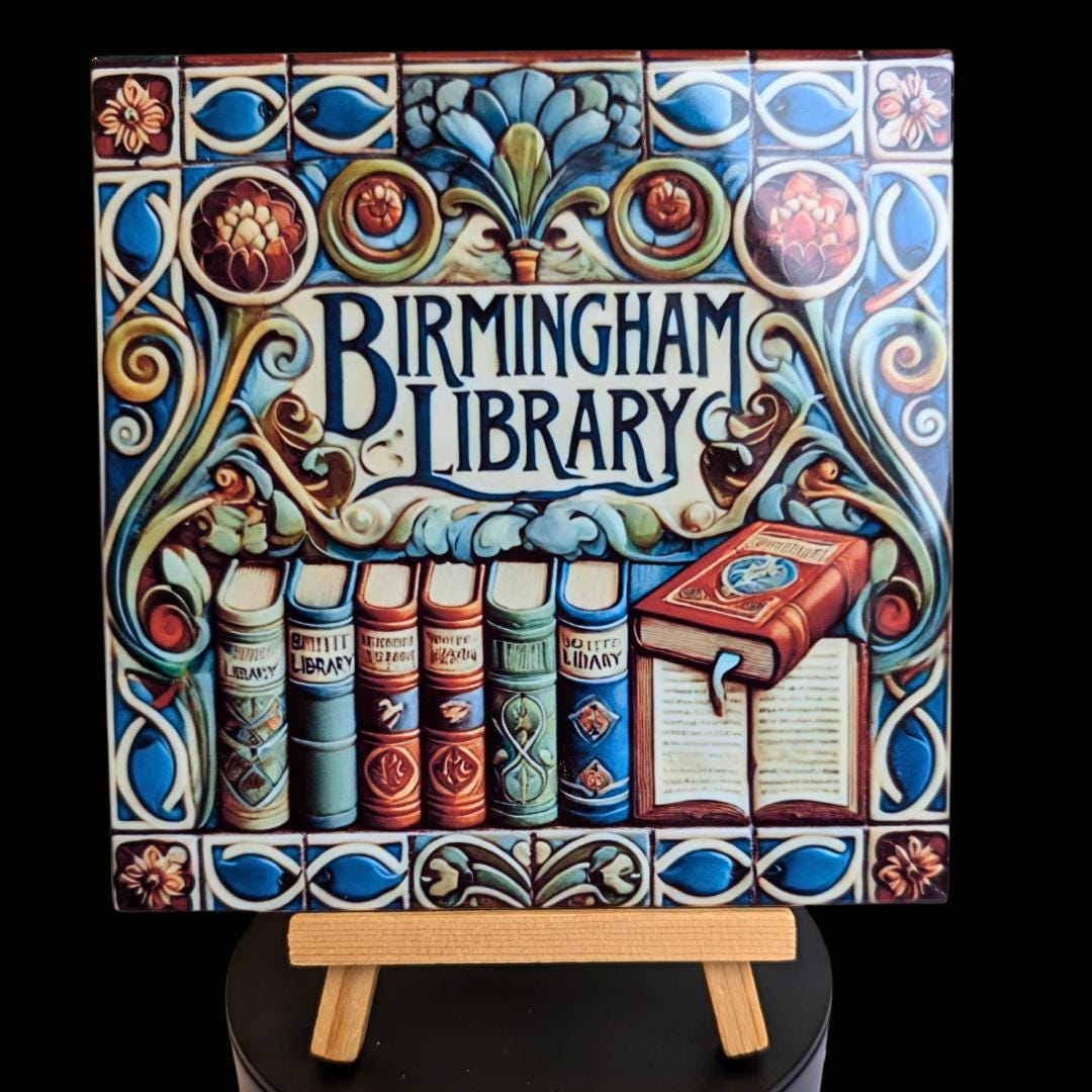 Birmingham Library Ceramic Tile - Etsy