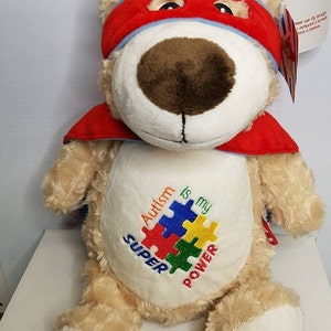 Autism Bear, Autism Butterfly, Autism Super Power, Autism Stuffed ...