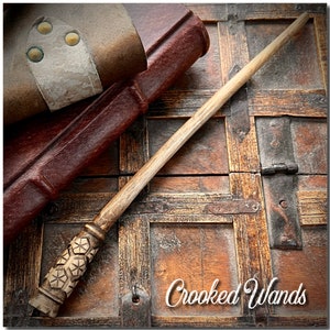 Hand Carved Beech Wand // Hand Carved Wand // Wizard Wand // Magic ...