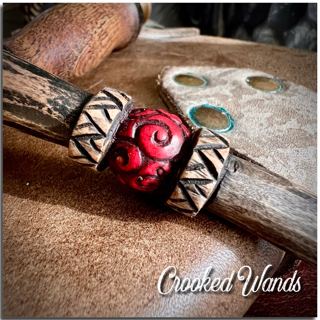 Hand Carved Apple Wand // Hand Carved Wand // Wizard Wand // Magic ...