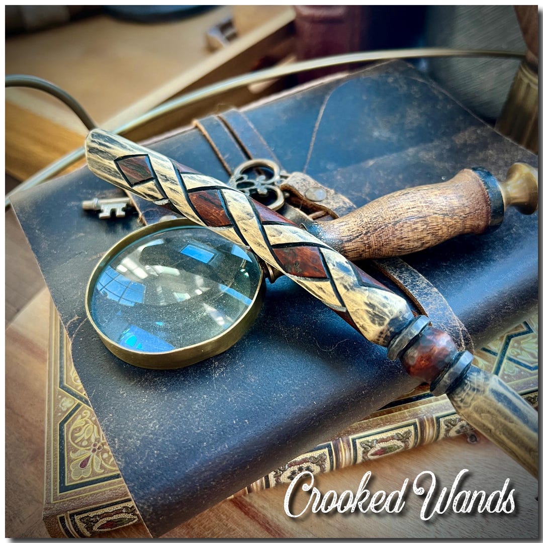 Hand Carved Burning Bush Wand // Hand Carved Wand // Wizard Wand ...