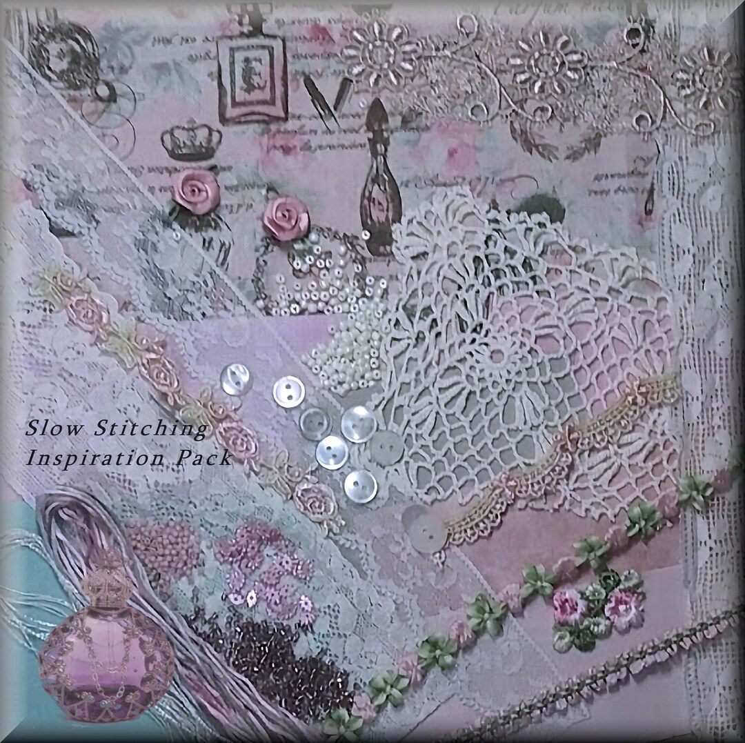 Slow Stitching Pack French Perfumes Hand Embroidery Inspiration Mindful ...