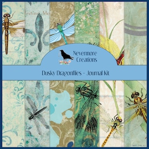 Dusky Dragonflies DIGITAL Journal Kit - Etsy
