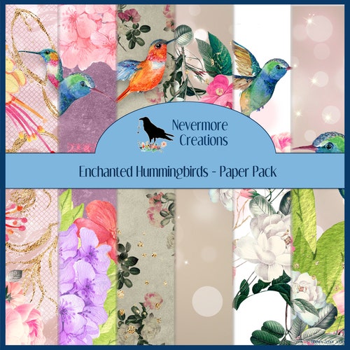 Enchanted Garden Digital Paper Fairy Lights Fantasy - Etsy