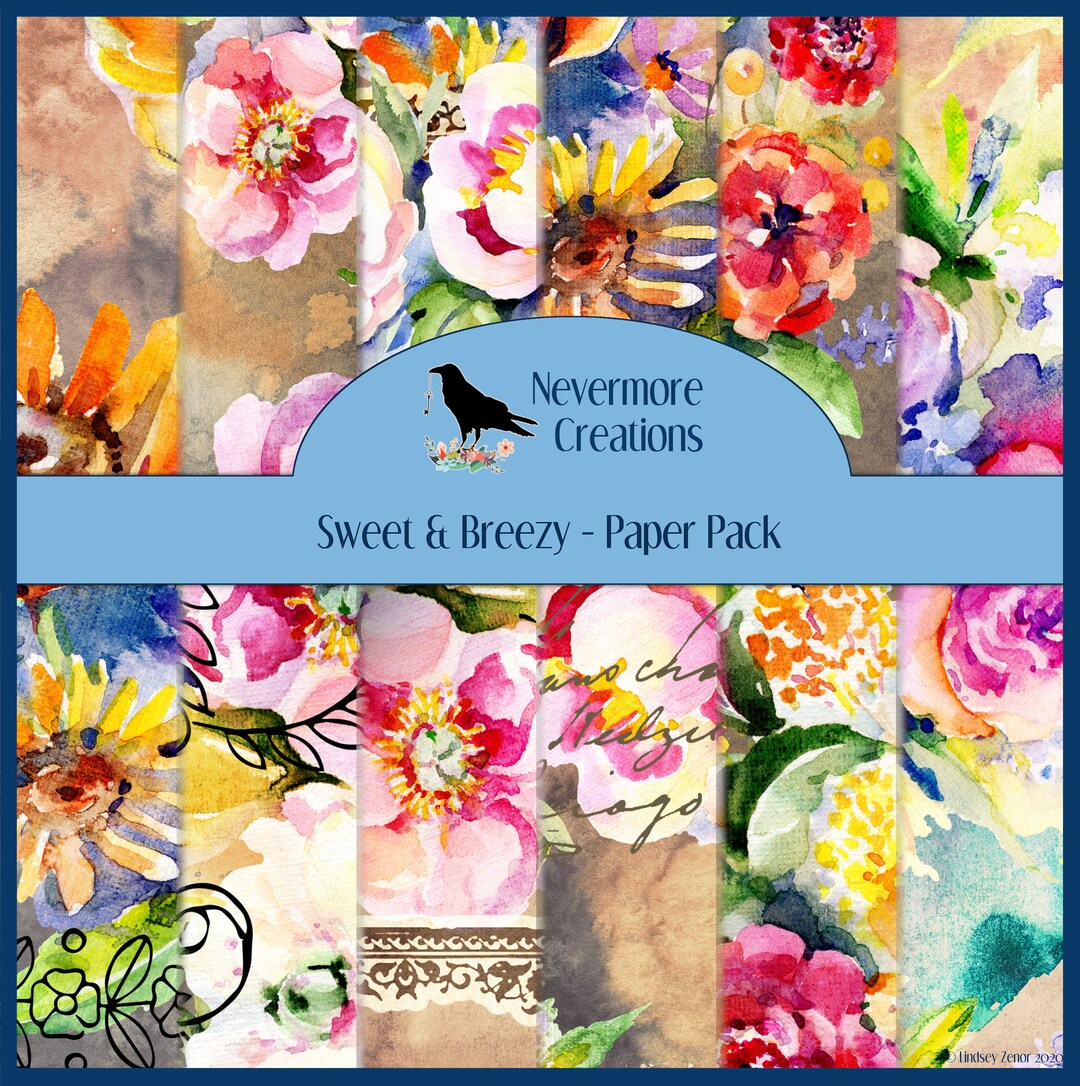 Sweet & Breezy DIGITAL Paper Pack - Etsy