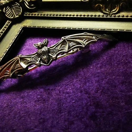 Creepy Vampire Bat Hair Clip - Etsy