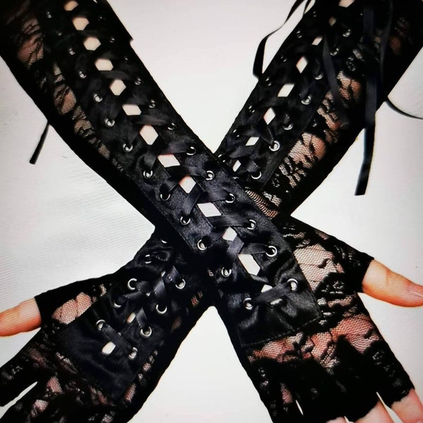 Gothic Gloves - Etsy
