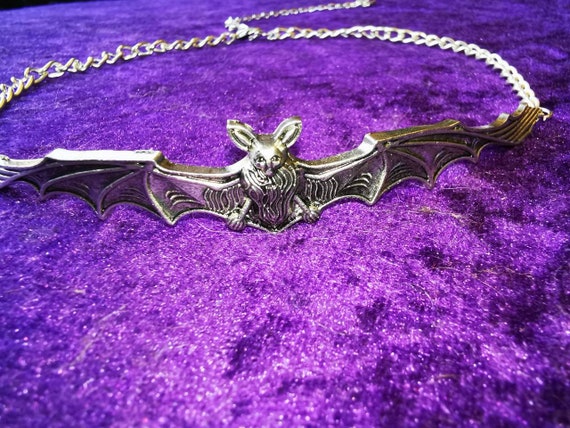Vampire bat choker made to your requirements unisex | Etsy