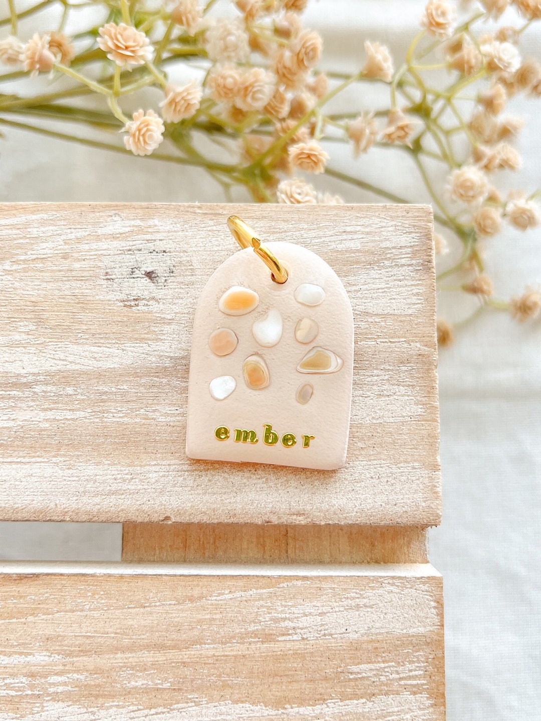 Arch Sea Pebbles Pet ID Tag - Beachy, Ocean, Summer - Etsy