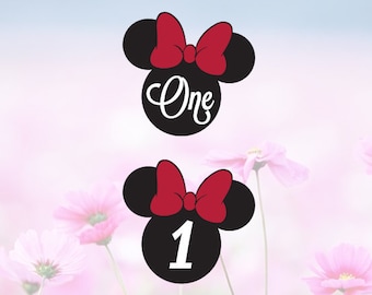Minnie mouse one svg | Etsy