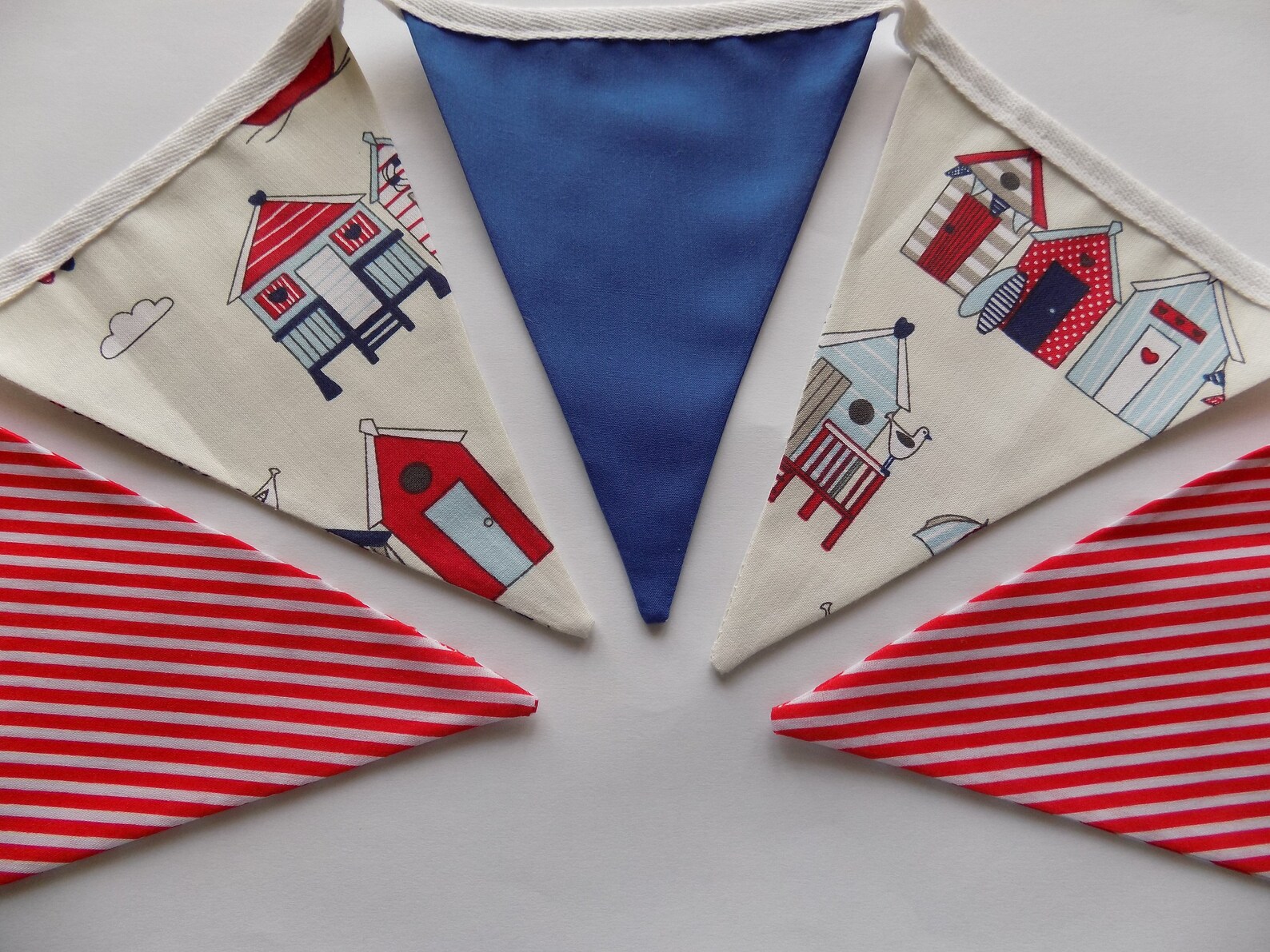 Beach Huts Bunting Seaside Garland Summer Nautical Bunting - Etsy