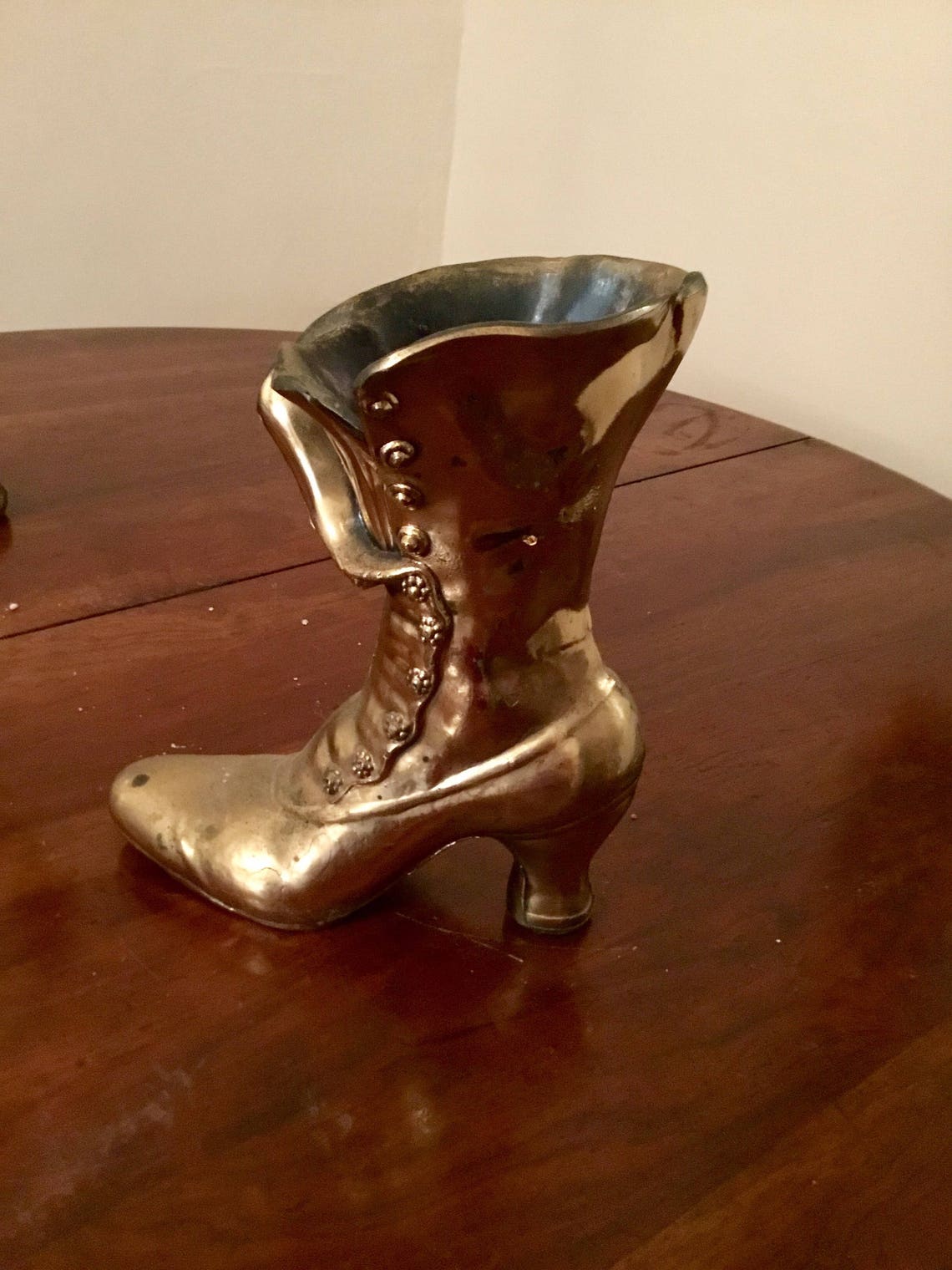 Victorian Gilded Bronze High Button Shoe - Etsy