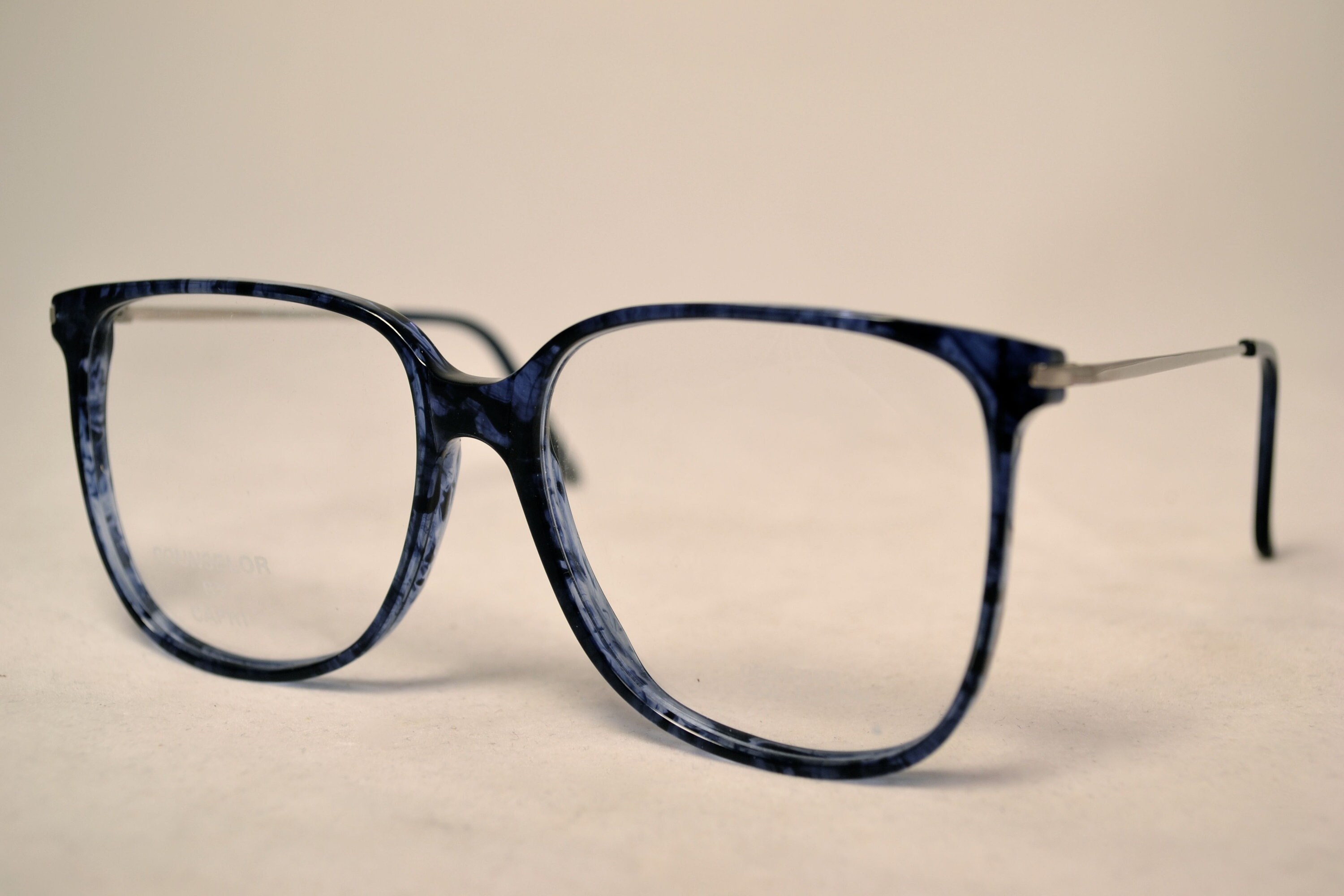 COU-B Vintage Eyeglass Frames, 1980's New Old Stock, Blue Optical Frame ...