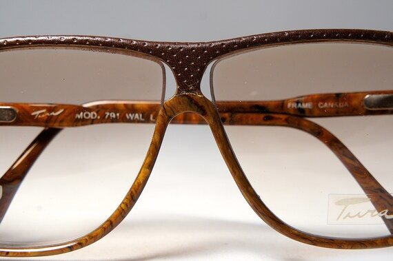 OST Unique Vintage Aviator Eyeglass Frames with Leath… - Gem