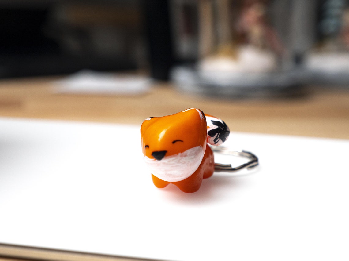 Fox Keychain Fimo Polymer Clay - Etsy