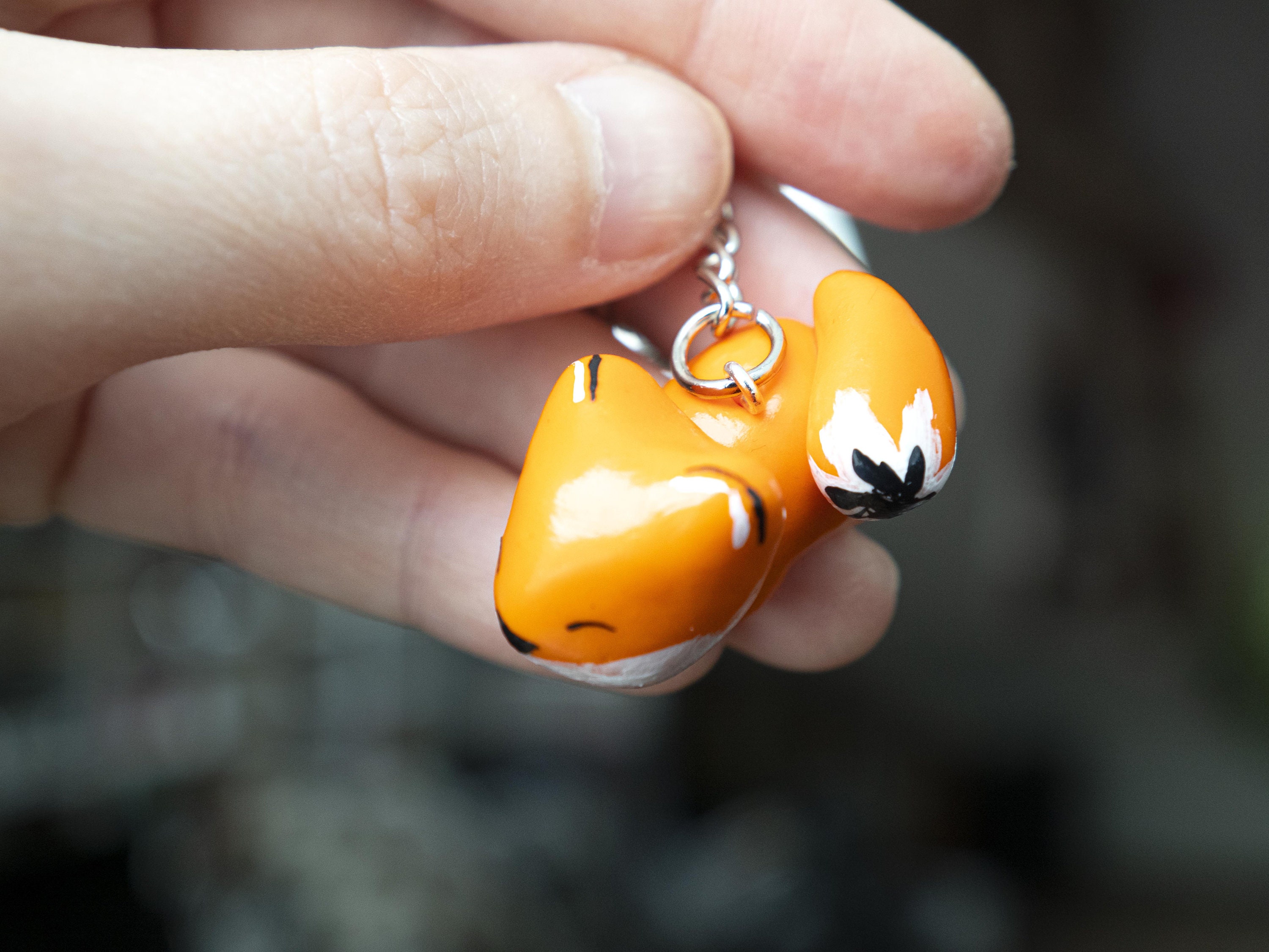 Fox Keychain Fimo Polymer Clay - Etsy