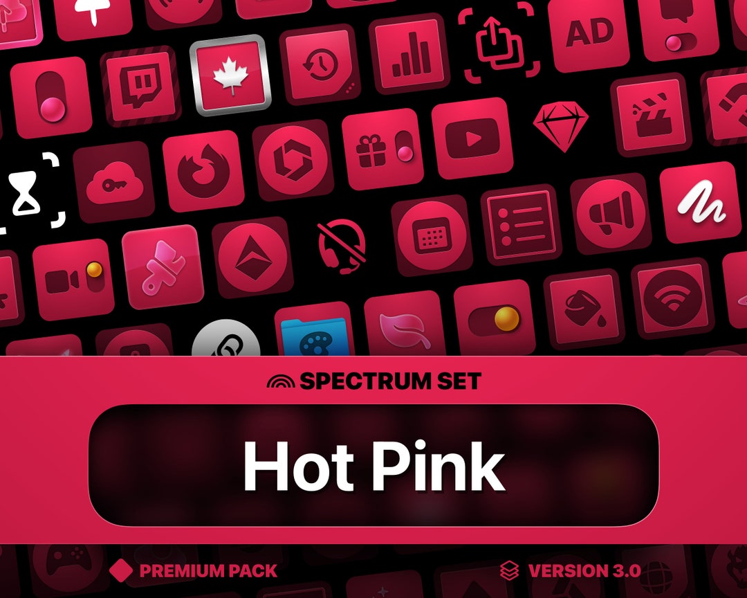 Spectrum, Hot Pink // Stream Deck Icons for Stream Deck regular, Mini ...