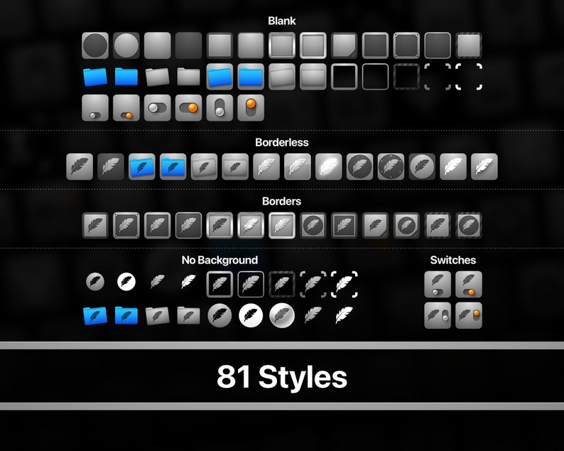 Grayscale, Light Grey // Stream Deck Icon Pack for Stream Deck Product ...