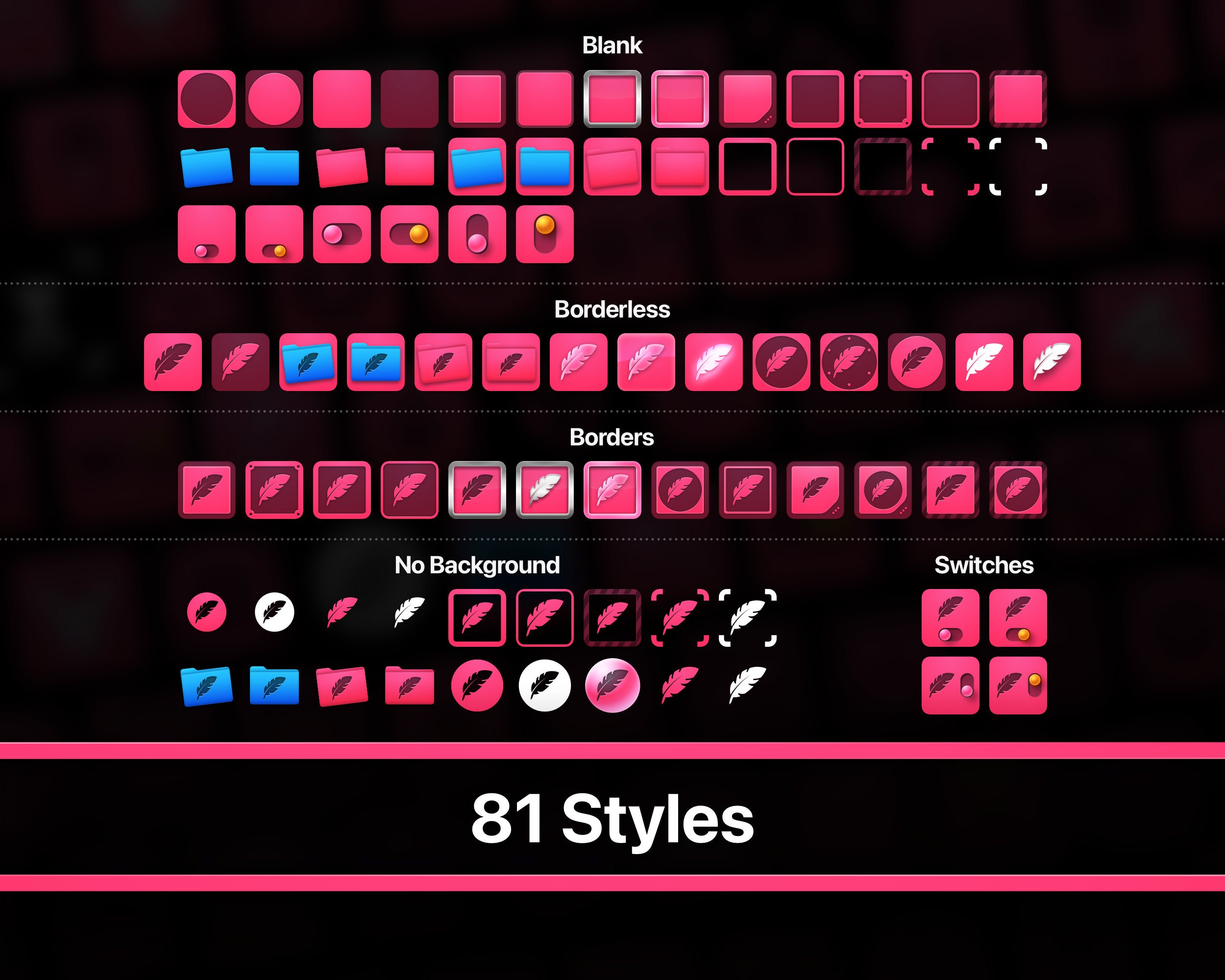 Spectrum, Pink // Stream Deck Icons for Stream Deck regular, Mini, XL ...